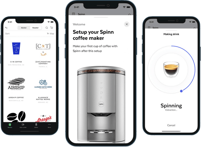 Spinn | Coffee Maker & Coffee Marketplace